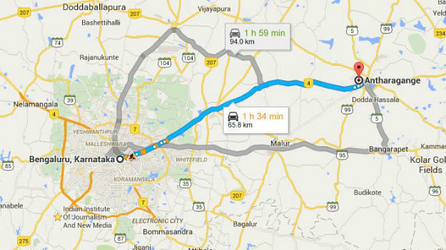 Bangalore to Anthargange: How to Reach Anthargange from Bangalore by ...