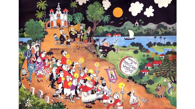 EXCLUSIVE Mario Miranda’s Goa: 5 images by India’s beloved artist ...