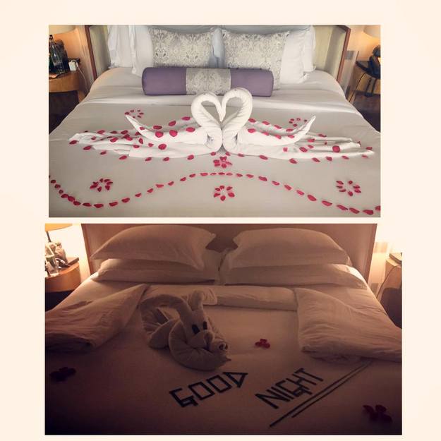 Bipasha Basu posted a photo of her honeymoon suite. Would you do the ...