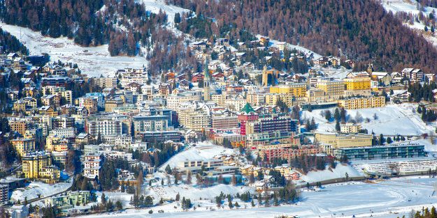 Engadin Valley Swiss Alps Switzerland