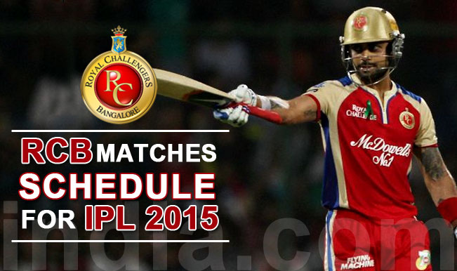 Rcb Ipl 2015 Matches : Latest News, Videos and Photos on Rcb Ipl 2015 ...