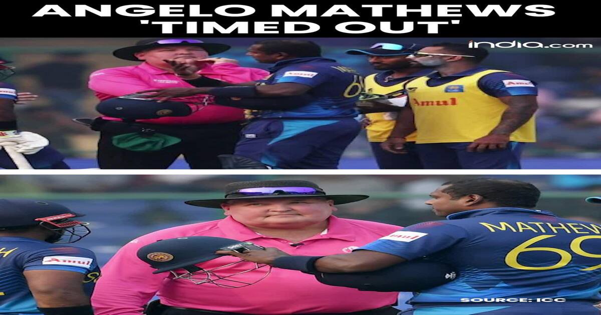 World Cup 2023 Angelo Mathews becomes first to be 'timed out' in ...