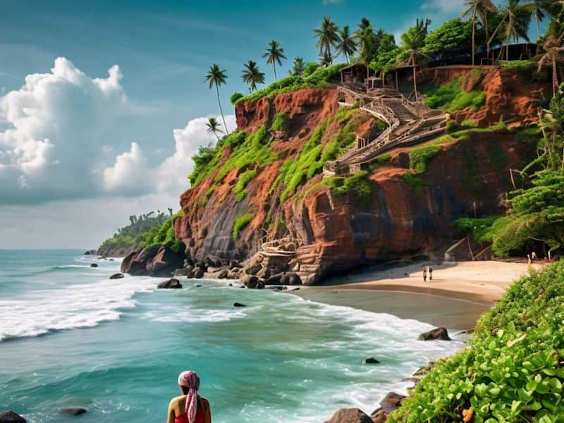 Experience The Breathtaking Cliffs Of Varkala, Kerala On Budget
