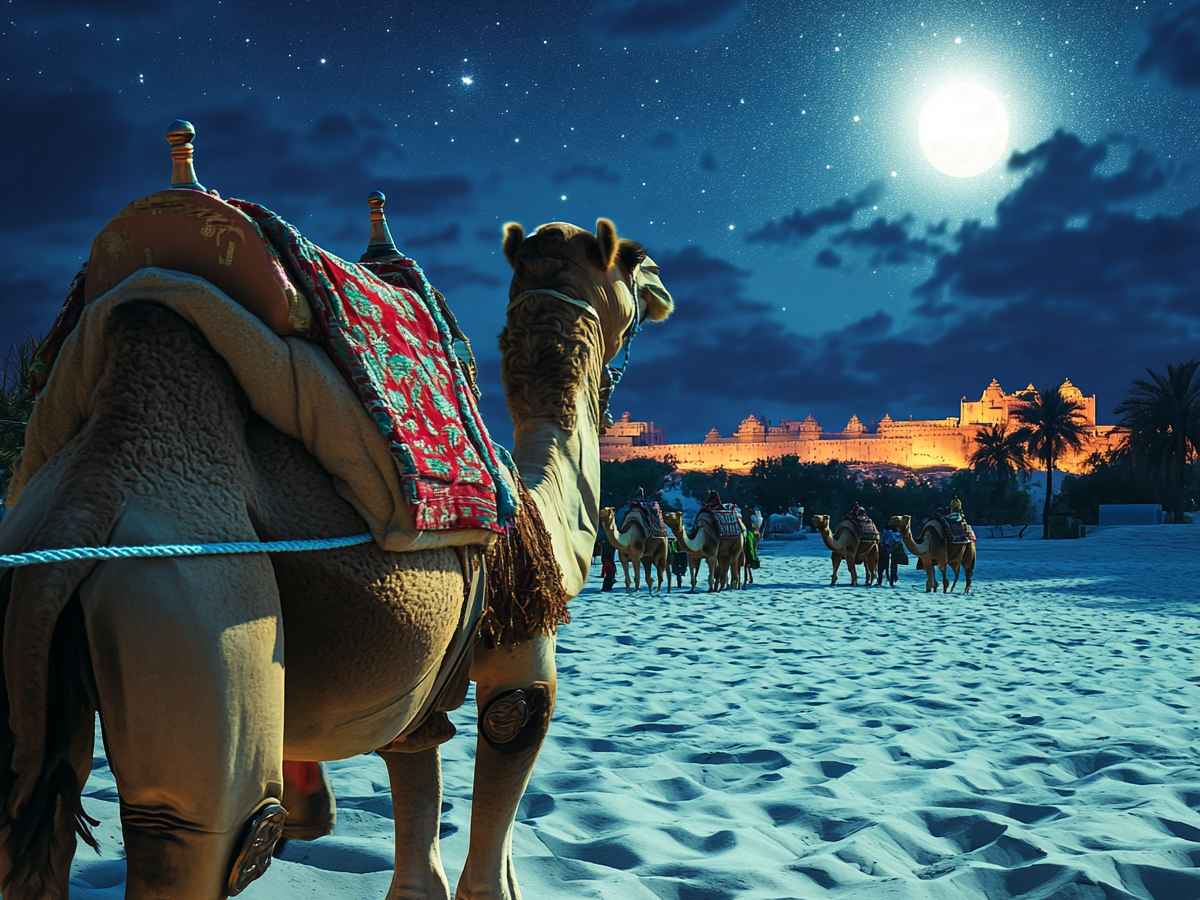Discover The Magic Of A Moonlit Camel Safari Near Jaipur!