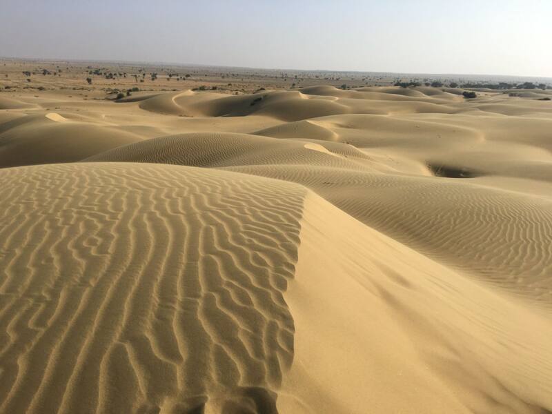 Footprints In The Sand With Where To Trek When The Massive Thar Desert ...